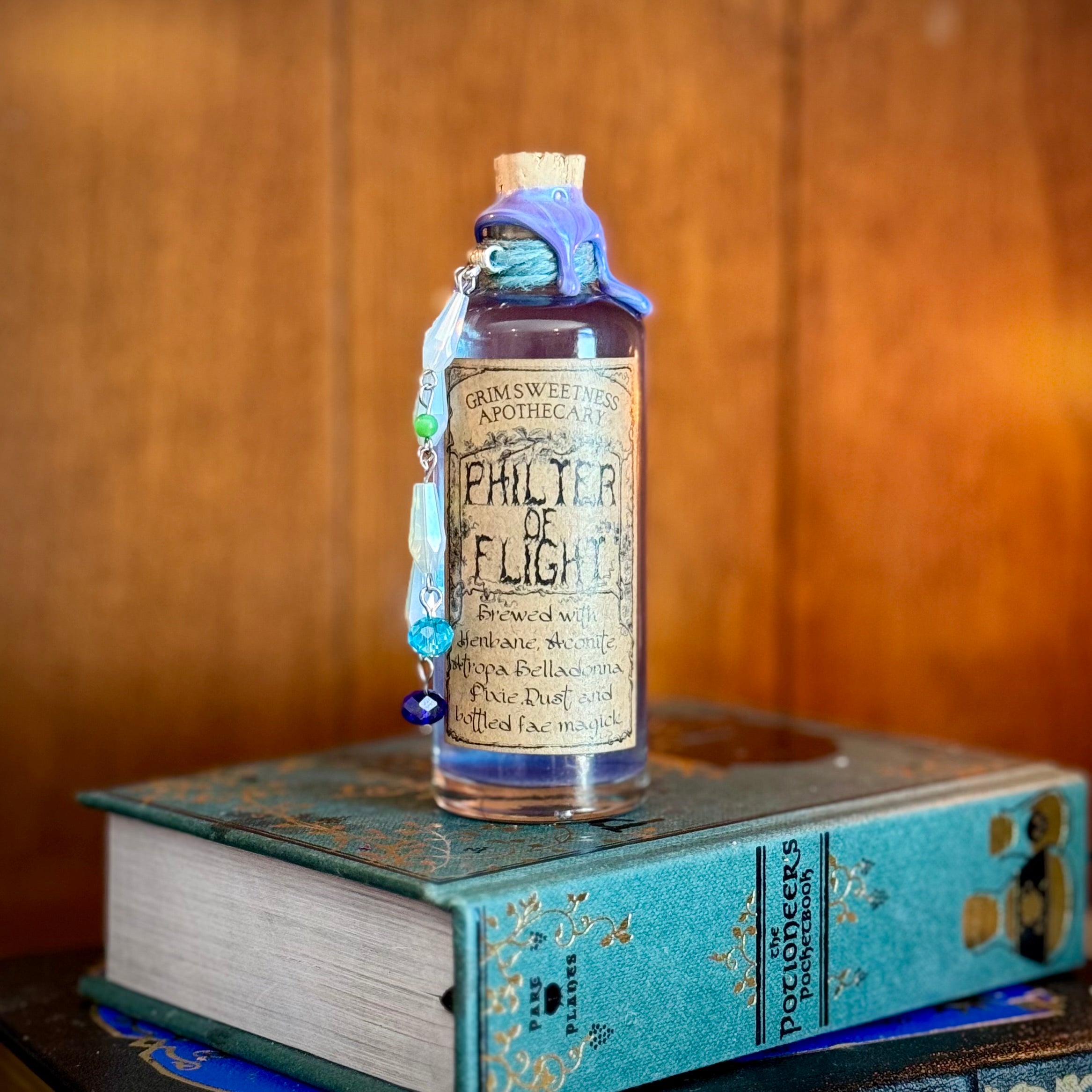 Philter of Flight, A Color Change Fairy Potion Bottle Prop – Grim Sweetness Apothecary