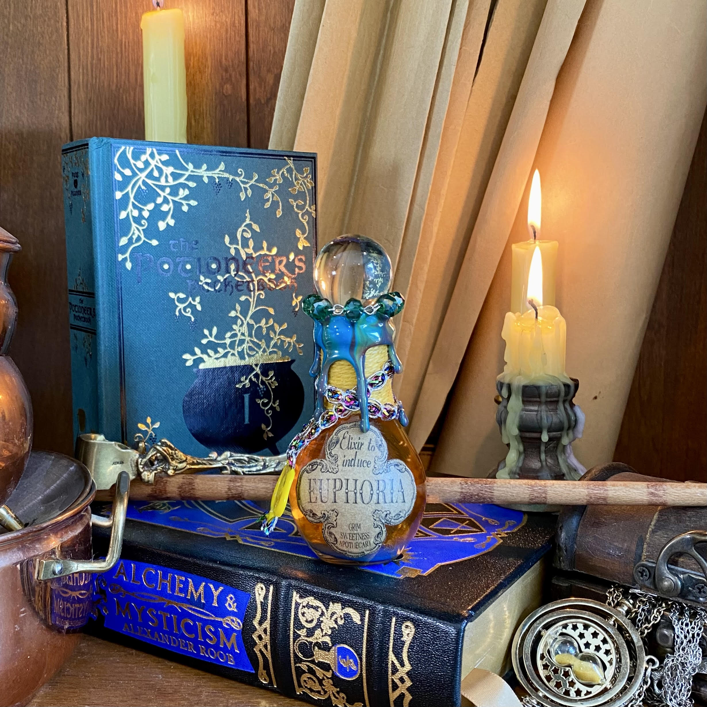 Elixir to Induce Euphoria, A Color Changing Potion Bottle Prop – Grim ...