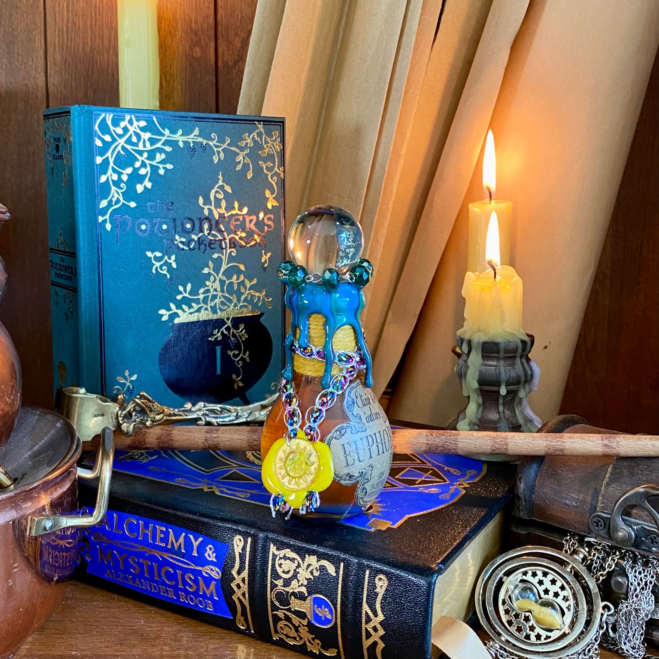 Elixir to Induce Euphoria, A Color Changing Potion Bottle Prop – Grim ...