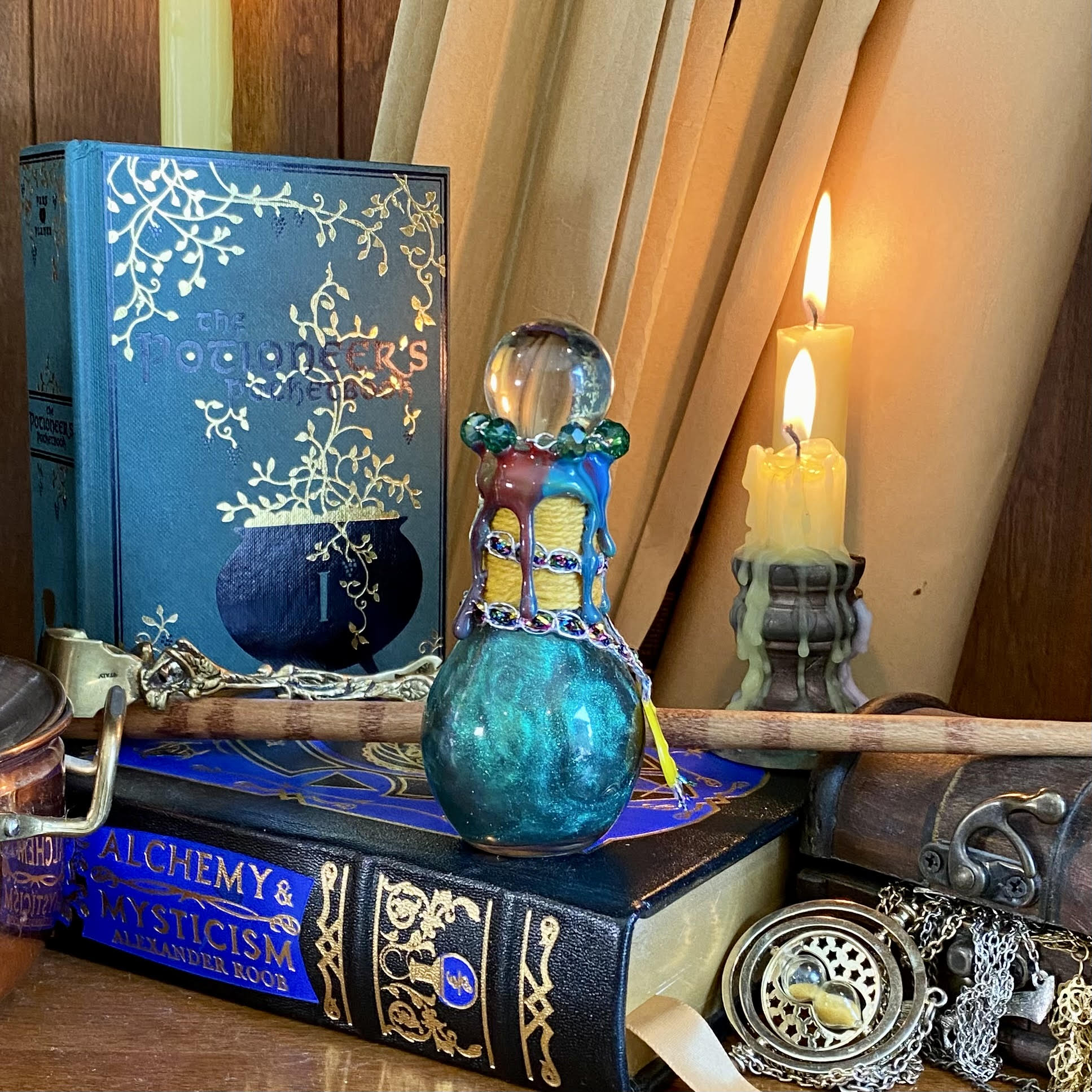 Elixir to Induce Euphoria, A Color Changing Potion Bottle Prop – Grim ...