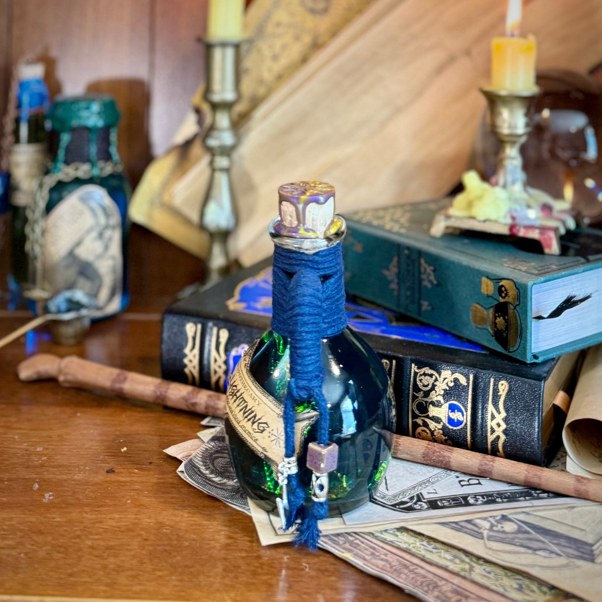 Captured Lightning, a Magical Potion Bottle Decoration – Grim Sweetness ...