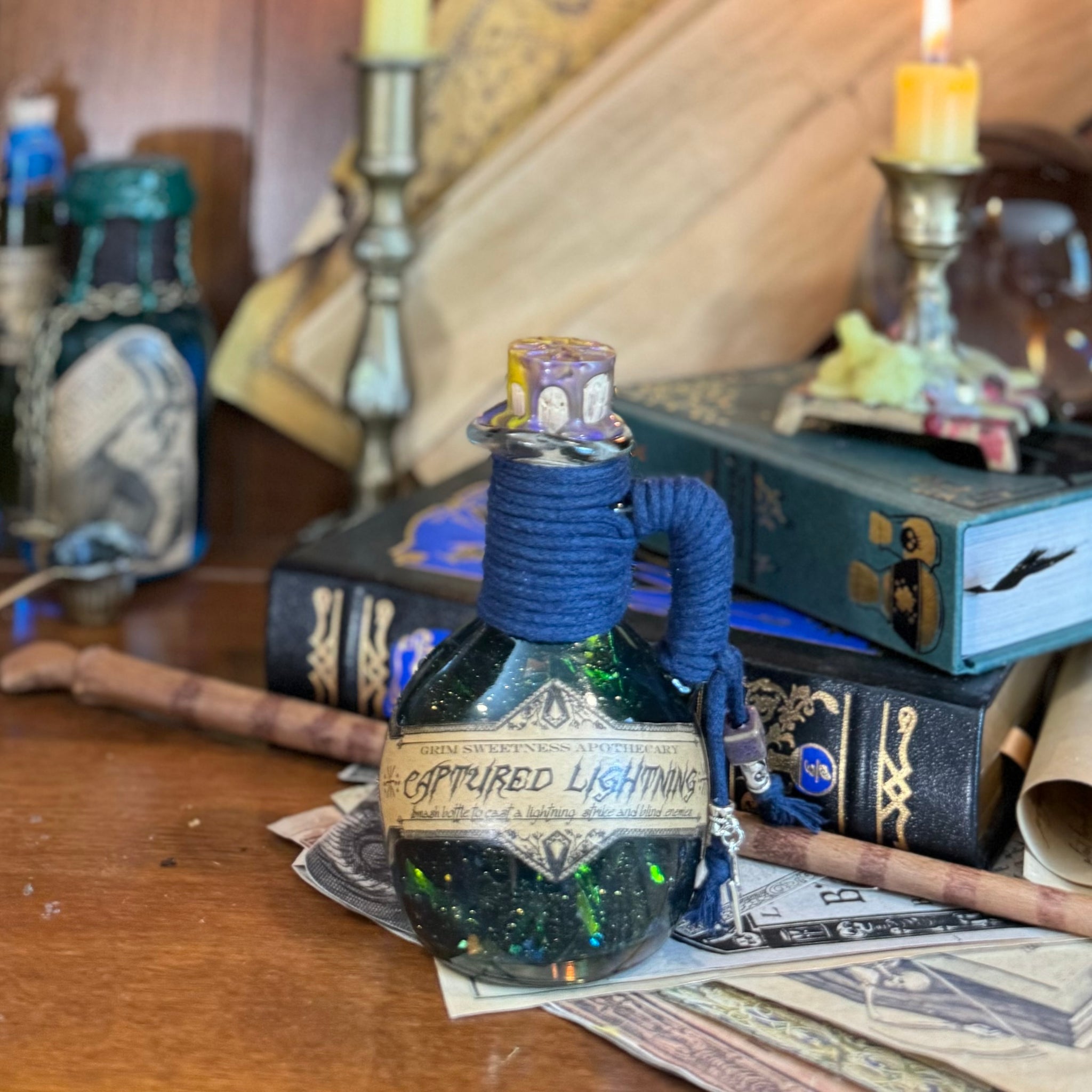 Captured Lightning, a Magical Potion Bottle Decoration – Grim Sweetness ...