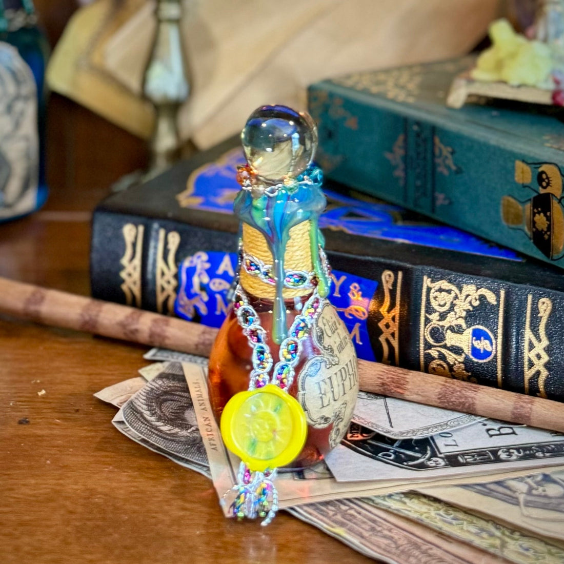 Elixir to Induce Euphoria, A Color Changing Potion Bottle Prop – Grim ...