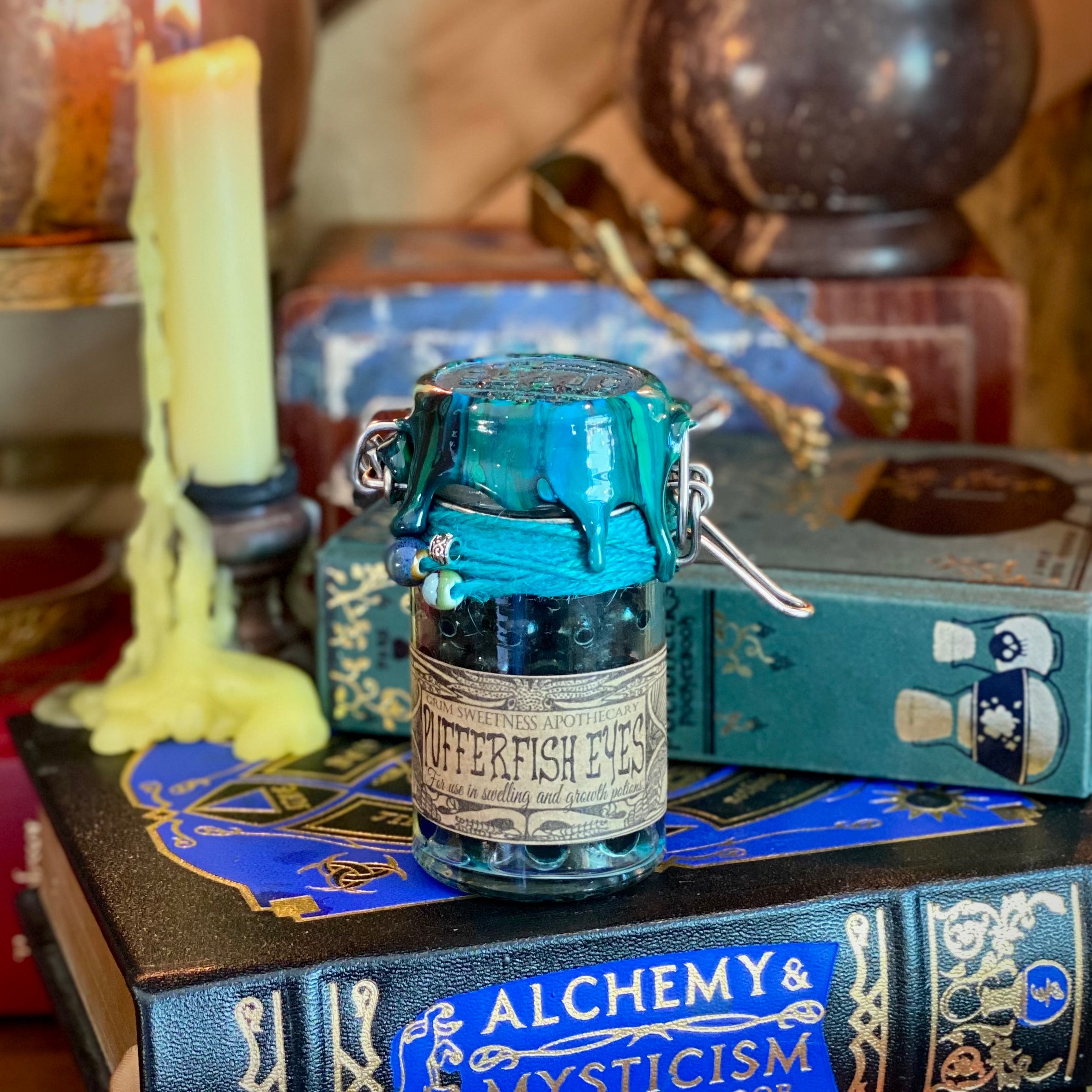 Pufferfish Eyes, A Potion Ingredient, Apothecary Jar Prop – Grim ...