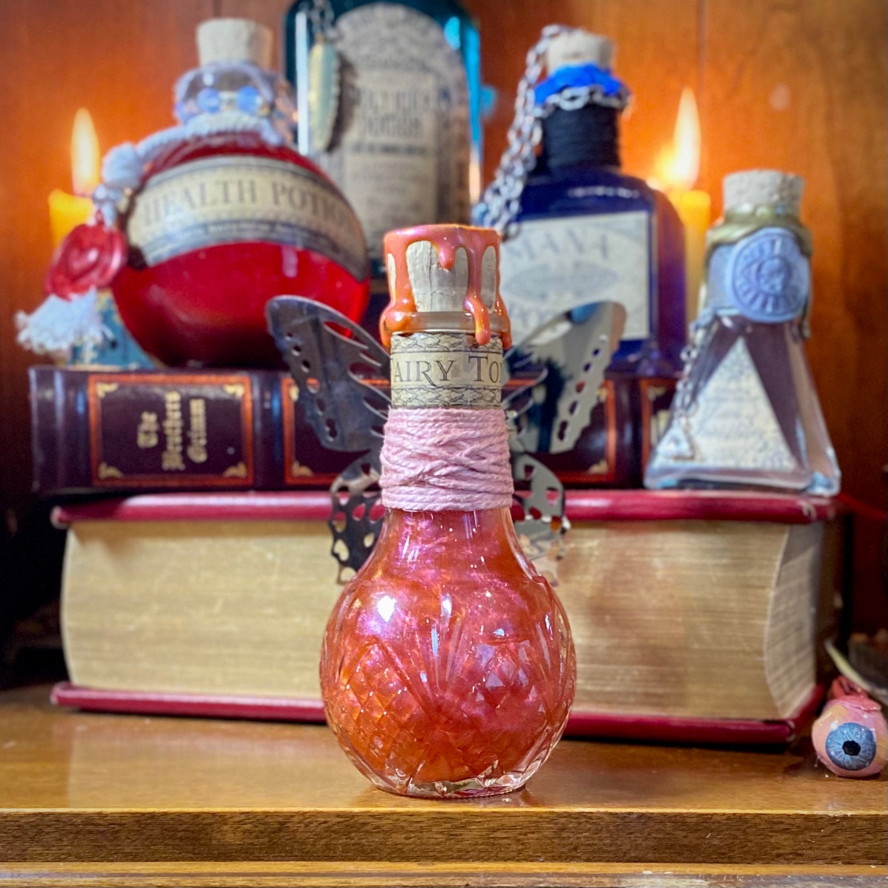 Fairy Tonic, A Swirling Potion Bottle Prop – Grim Sweetness Apothecary