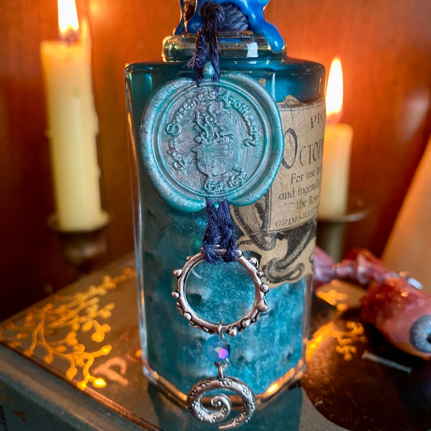 Pickled Octopus Eggs, A Color Changing, Decorative Potion Bottle Prop ...