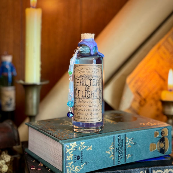 Philter of Flight, A Color Change Fairy Potion Bottle Prop – Grim Sweetness Apothecary
