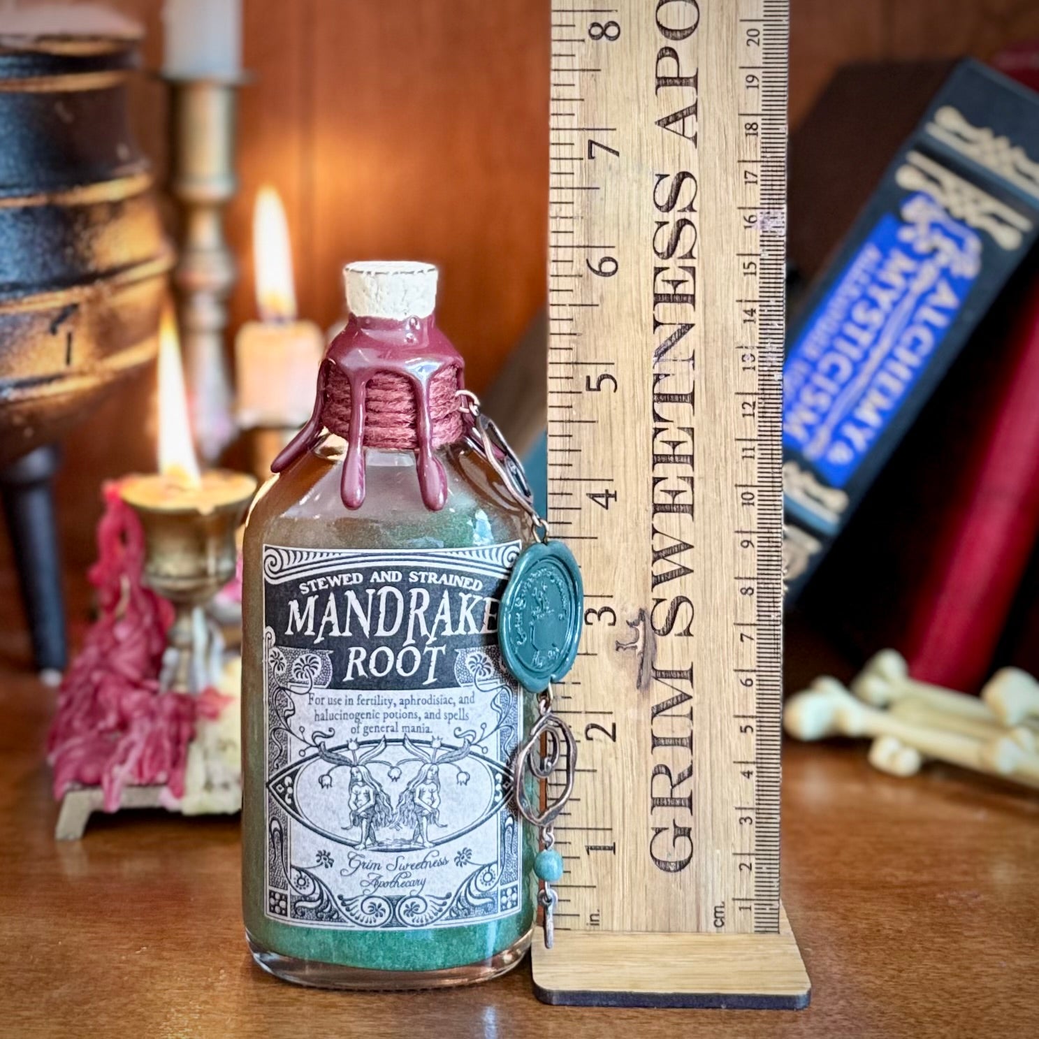 Stewed Mandrake Root, A Color Changing Potion Bottle Prop – Grim ...