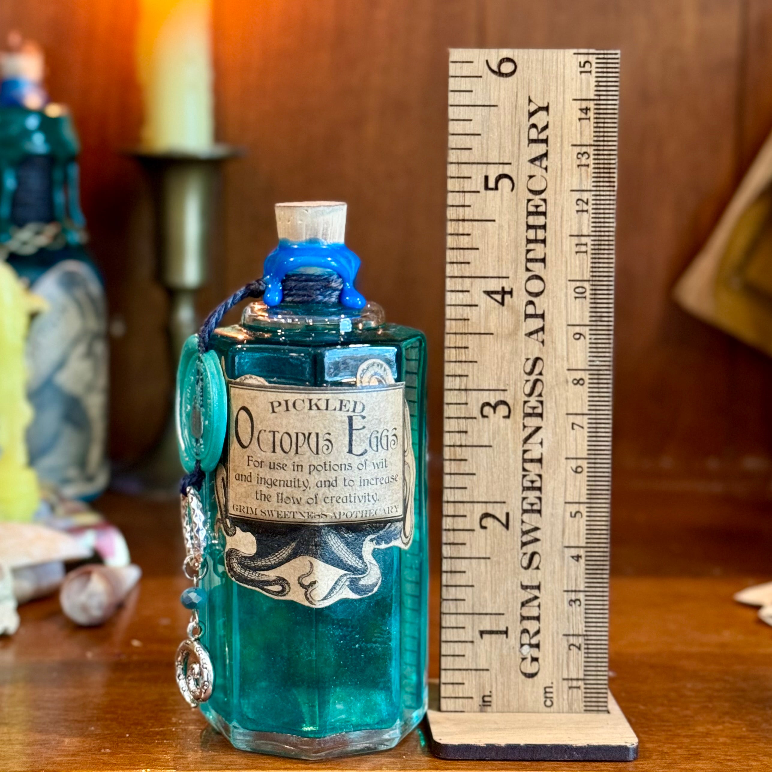 Pickled Octopus Eggs, A Color Changing, Decorative Potion Bottle Prop ...