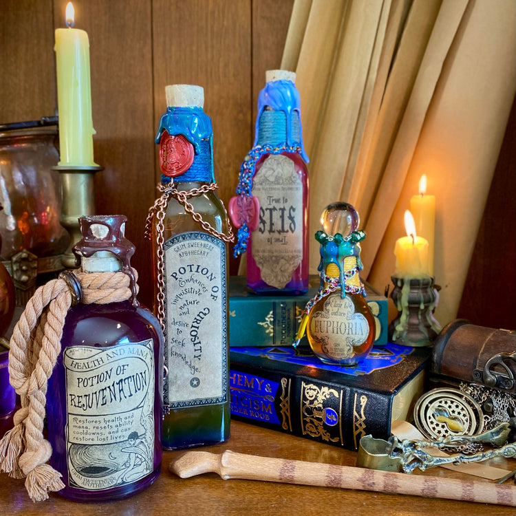 Elixir to Induce Euphoria, A Color Changing Potion Bottle Prop – Grim ...