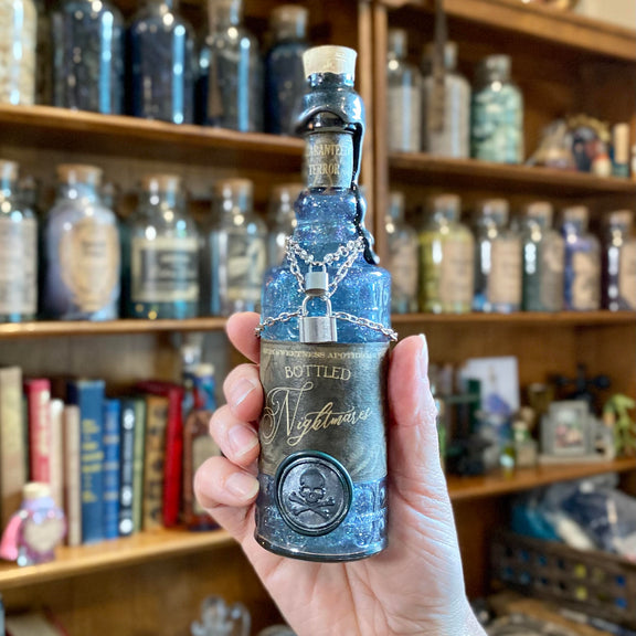 Bottled Nightmares, A Swirling Night Sky Potion Bottle – Grim Sweetness ...