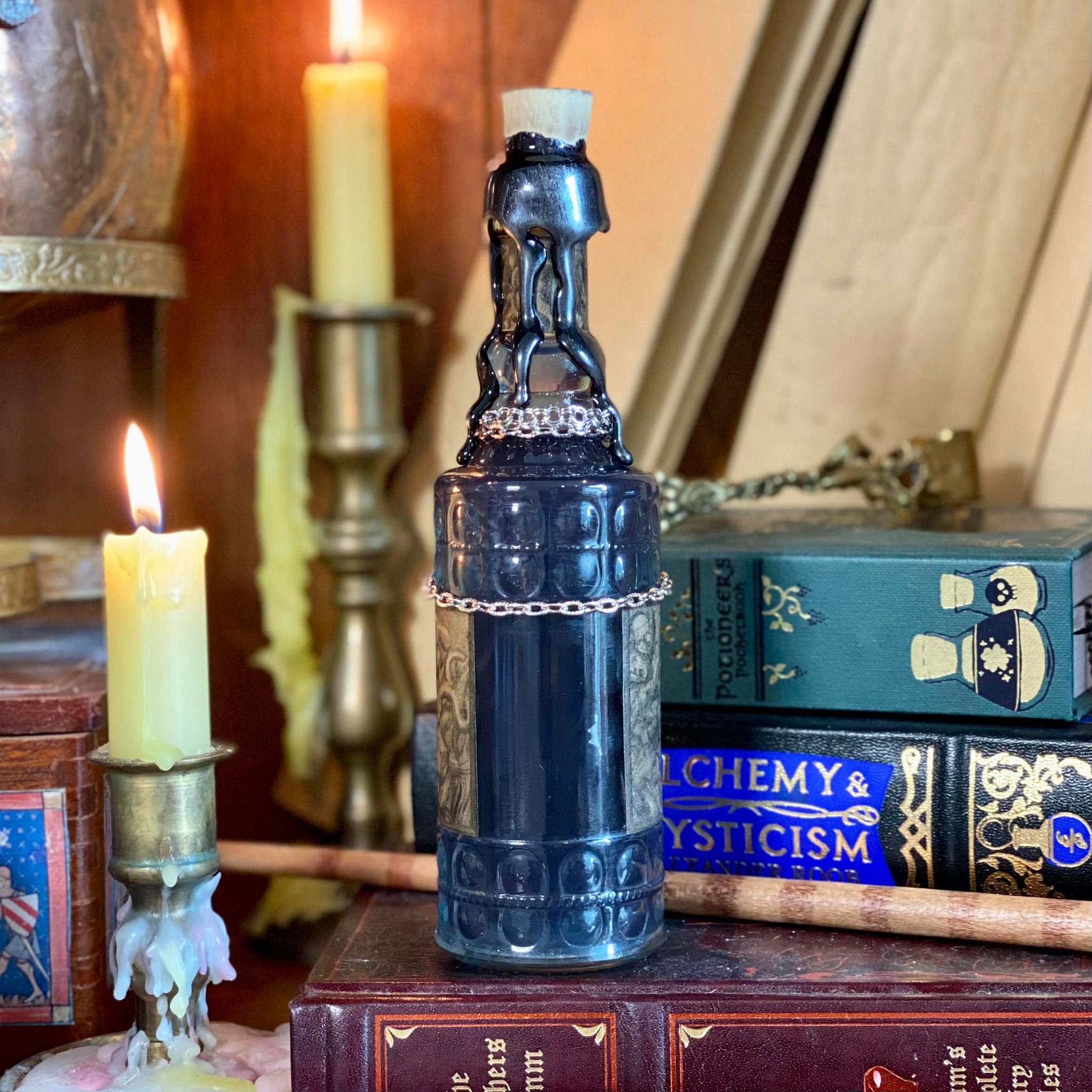 Bottled Nightmares, A Swirling Night Sky Potion Bottle – Grim Sweetness ...