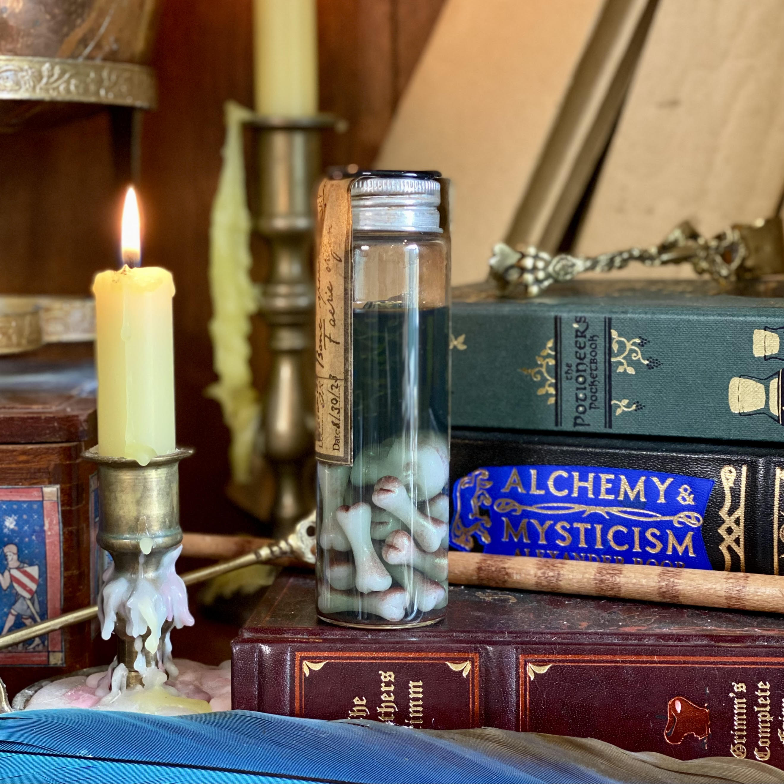 Faerie Bones Specimen Jar, A Swirling Potion Bottle Prop – Grim ...