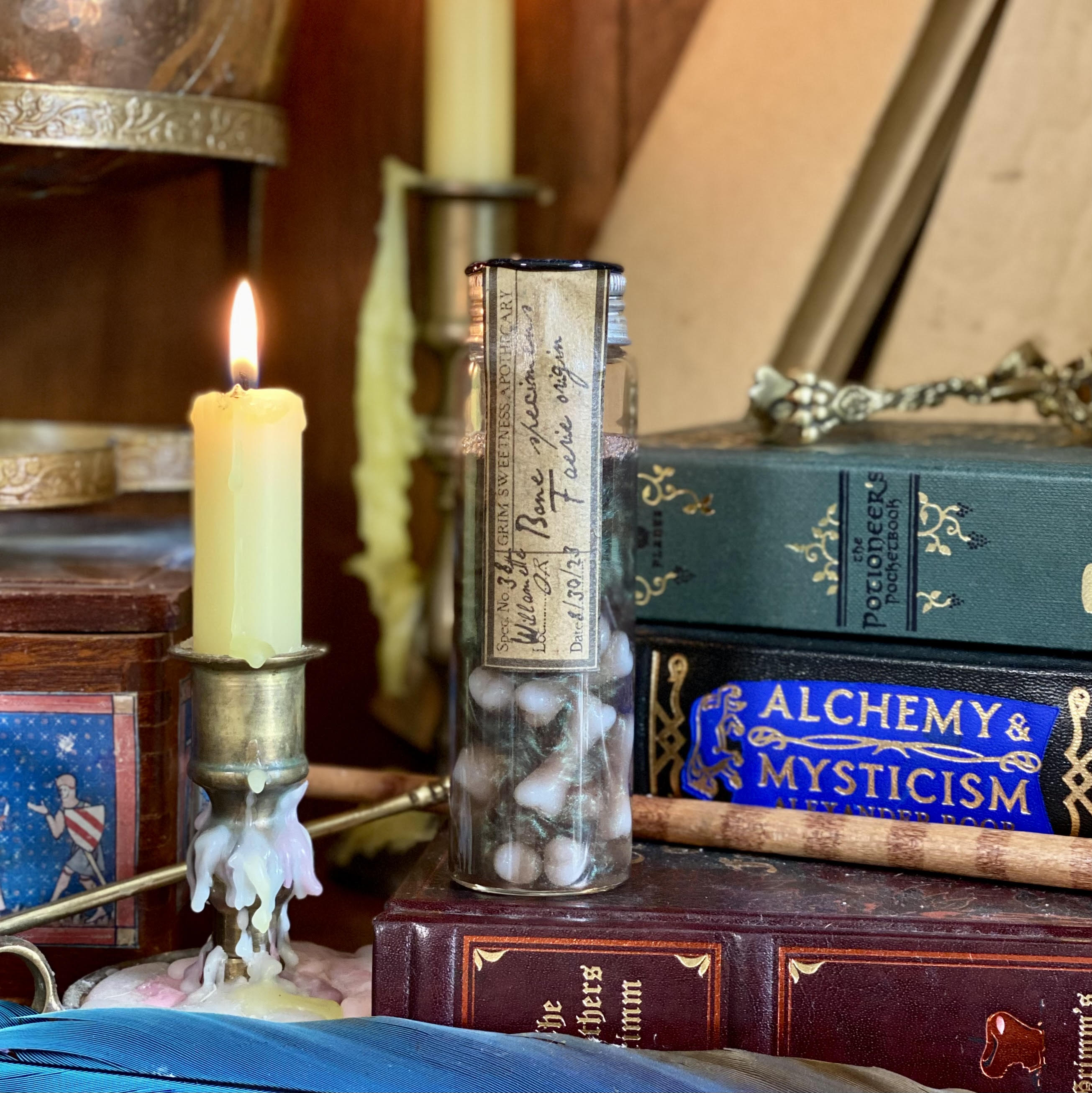 Faerie Bones Specimen Jar, A Swirling Potion Bottle Prop – Grim ...