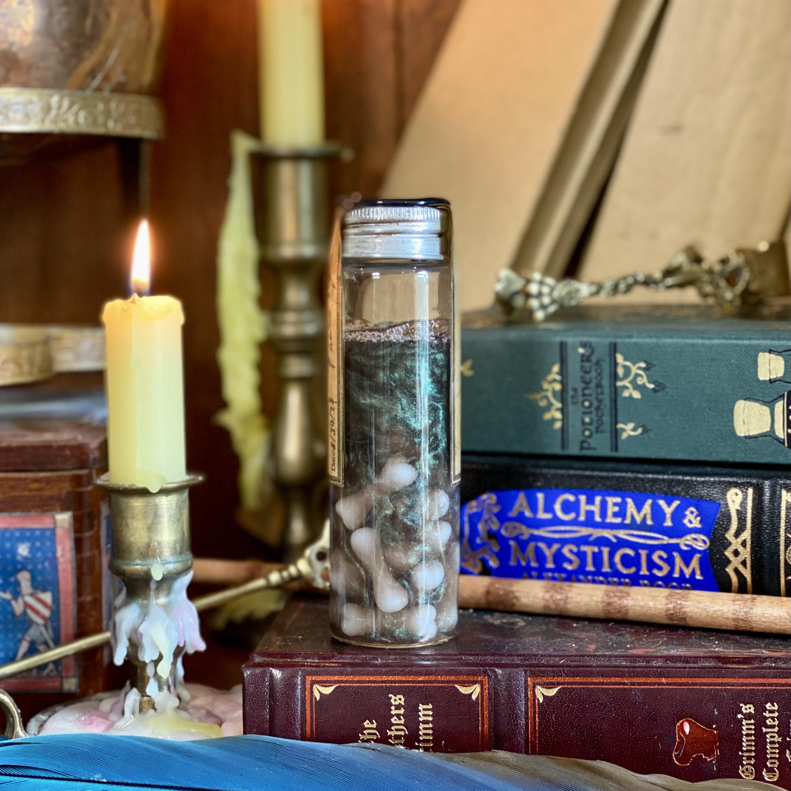 Faerie Bones Specimen Jar, A Swirling Potion Bottle Prop – Grim ...