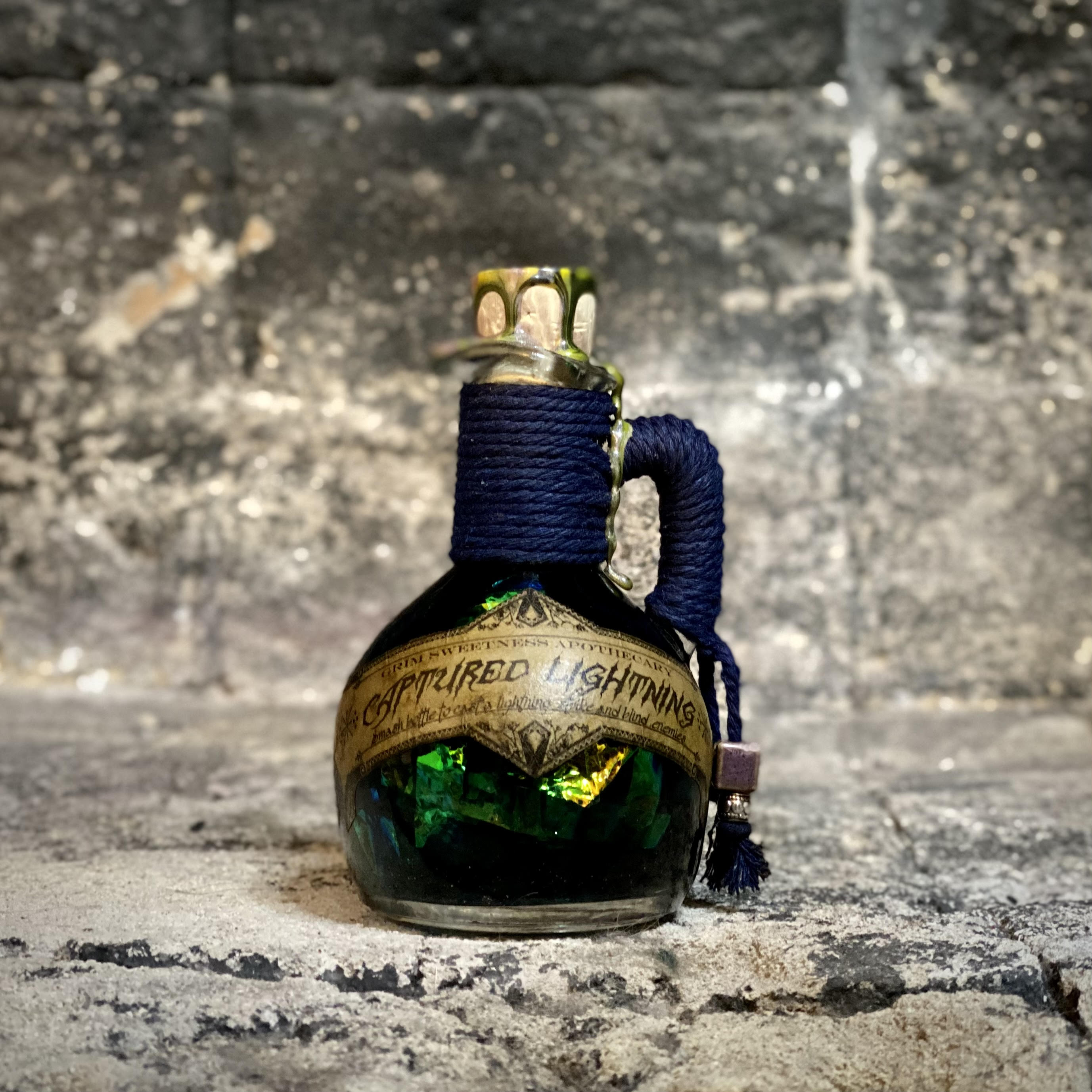 Captured Lightning, a Magical Potion Bottle Decoration – Grim Sweetness ...